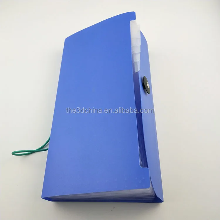 Office Stationery Plastic Filing Case Customize Size Elastic Band ...