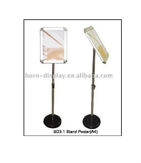 Simple Outdoor Display Folding Aluminum Pole Adjustable Heigh Round ...