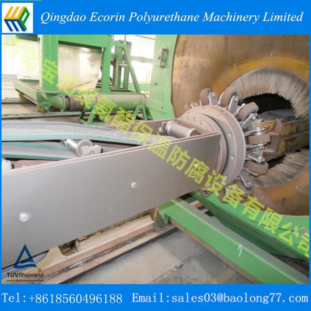 Steel Pipe Shot Blasting Machine And Fbe Coating Machine Internal Steel ...