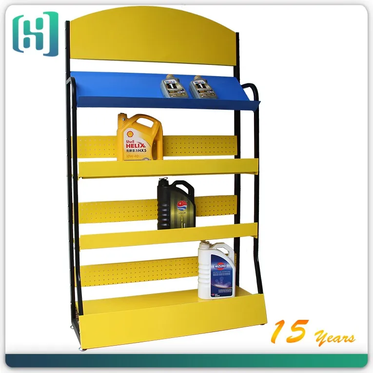 Customized Detachable Lubricating Oil Display Rack With Wheeled - Buy ...