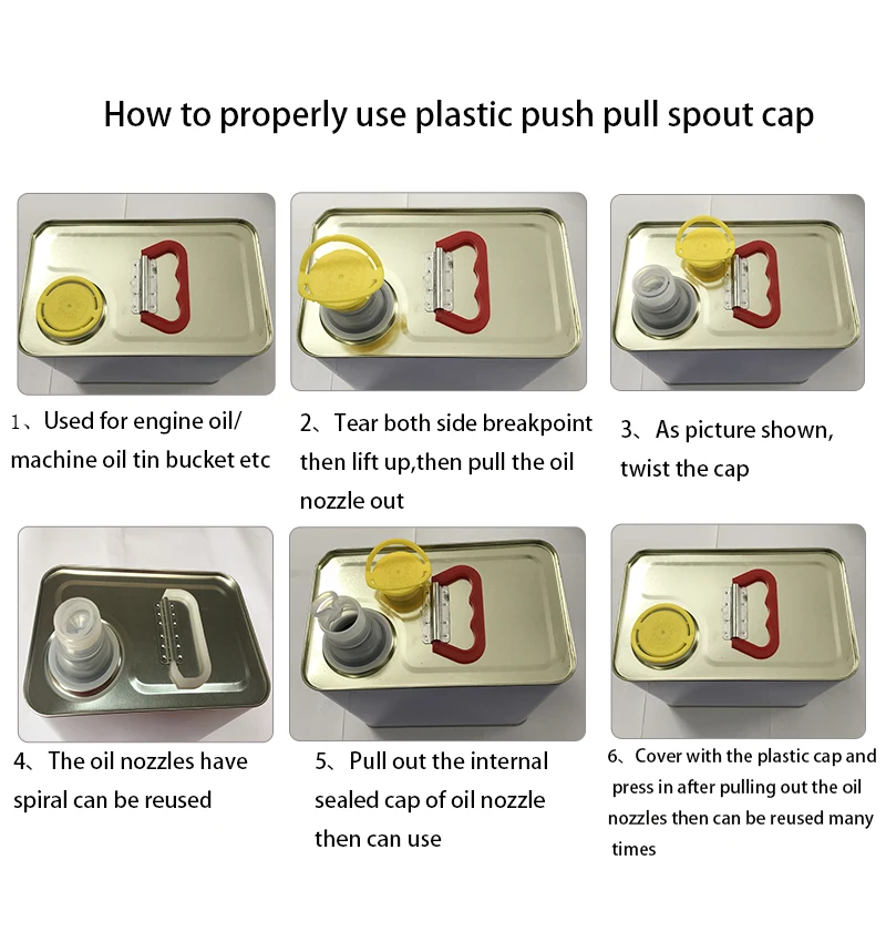 Jaune Couleur 42mm En Plastique Bec Cap Pour Bidon D'huile Peut - Buy ...