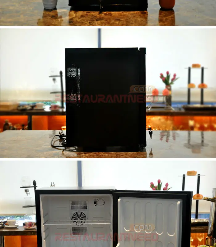 30L Hotel Mini Bar Fridge - Auto-Defrost & Portable Design