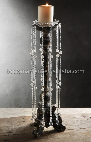 Crystal And Pearl Hanging Bobeche - Buy Acrylic Chandelier Parts ...