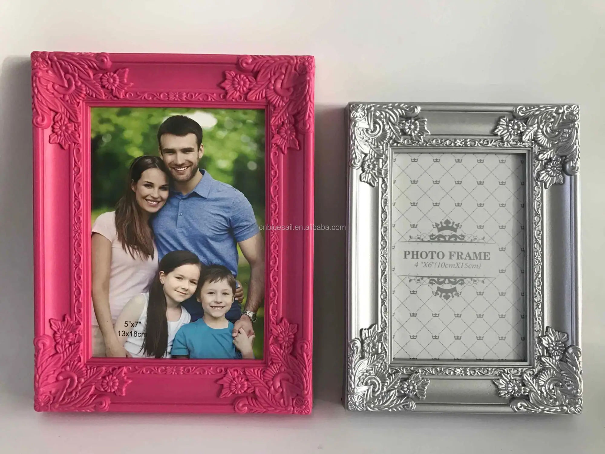 Silver Solemn Frame - God Pray Frame 4x6", Plastic Medieval