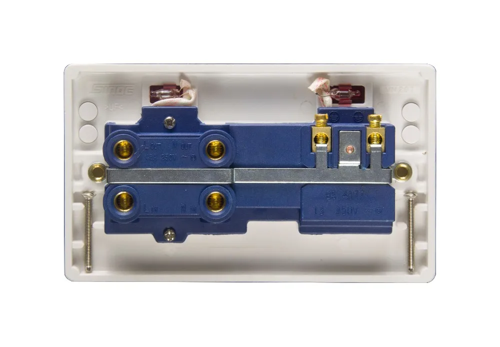 British Standard White Vn Range 45a Cooker Unit,45a Switch+neon+13a ...