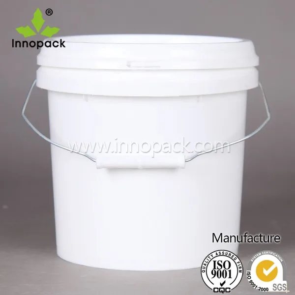 5kg White Pp Plastic Conical Bucket Customized Paint Bucket Plastic ...