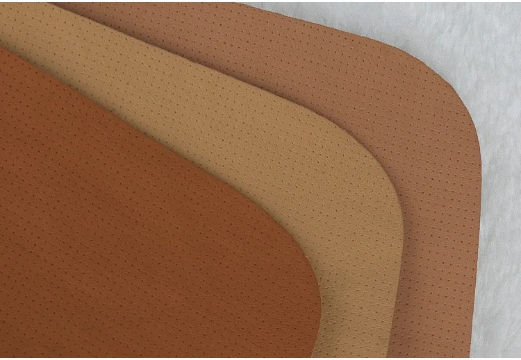 Angle Hole 0.6mm Soft Embossed Pu Leather High Quality Synthetic Pu ...