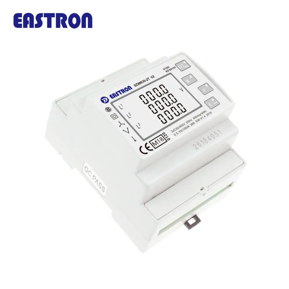 Sdm630-2t Eastron Dual Sources Smart Energy Meter Mid Ce Approved - Buy ...