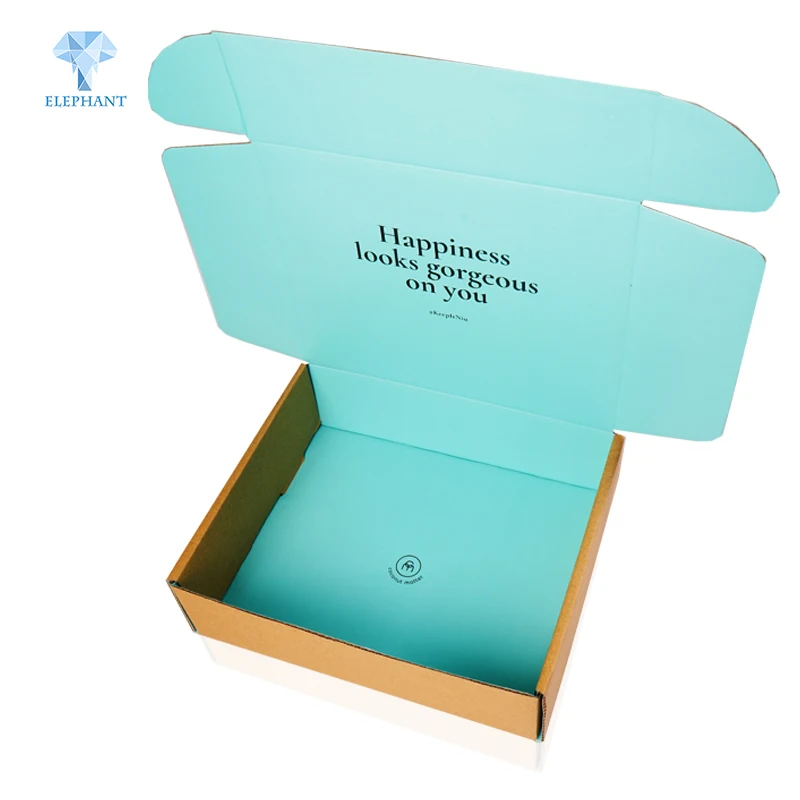 Custom Eco Friendly Color Printing Corrugated Paper Clothing Packaging