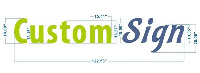 Customized Outdoor Signage Letters - Durable & Eye-catching