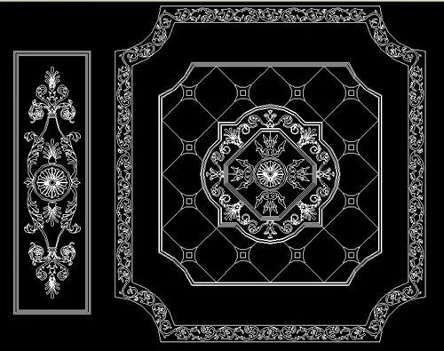 Inlay Pattern Waterjet Marble Flooring Design - Buy Marble Flooring ...