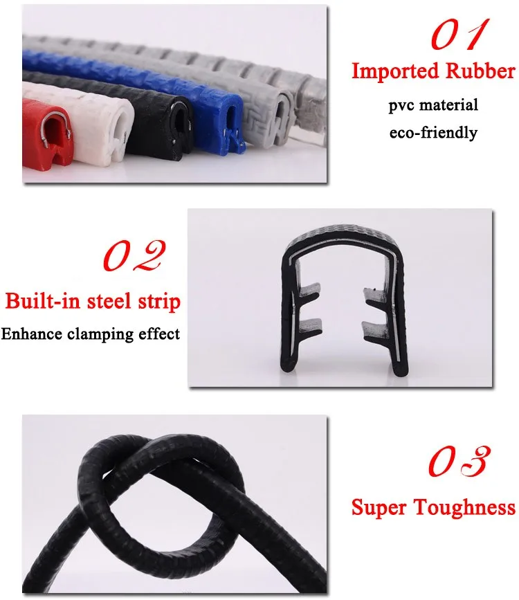 Extruded Rubber U Channel Strip Seal Profiles - Buy Rubber U Channel ...