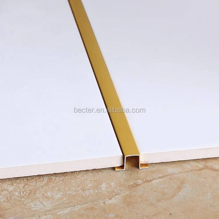 Polished Ceramic Tiles Expansion Joint Aluminum Metal Tile Edge Trim ...