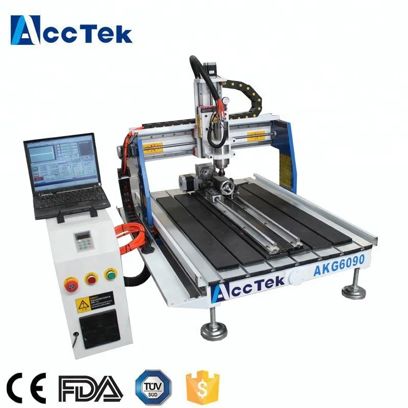 Mini cnc máquina de corte de madera pequeña cnc router 6090/cnc router ...