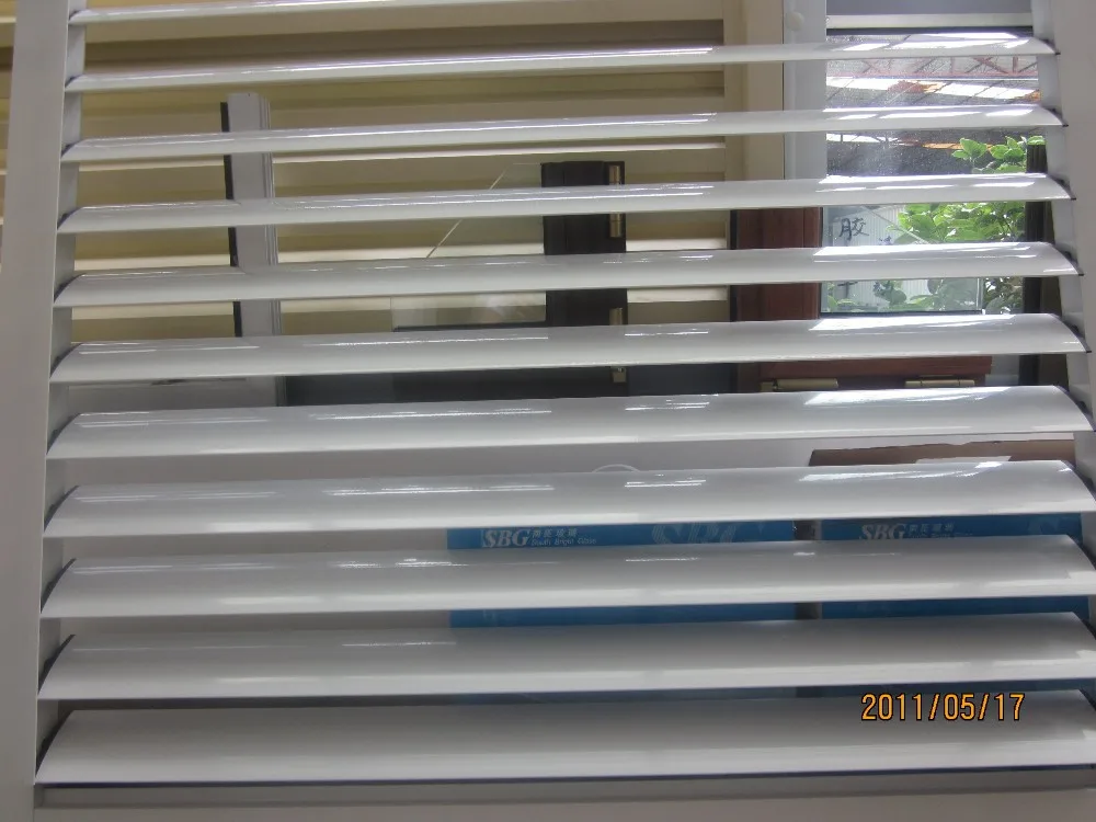 Ventana de celosía de aluminio con persianas-Ventanas-Identificación ...