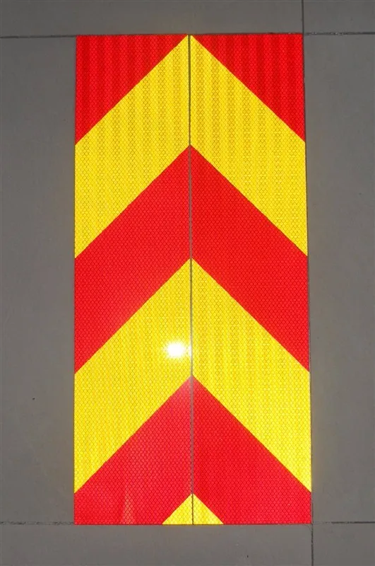 Red Yellow Reflective Chevron Tape For Truck And Trailer Panels - Buy ...