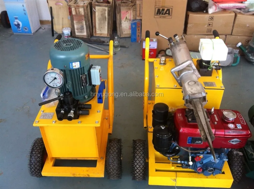 Concrete Stone Rock Breaking Machine Hand Rock Breaker With Compressor ...