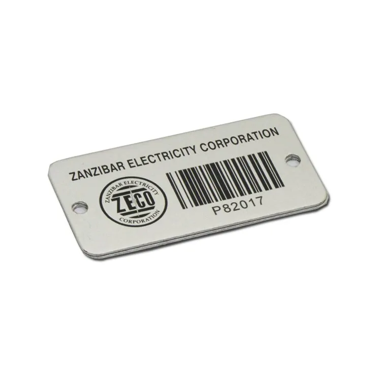 Metal Laser Engraving Aluminum Barcode Sticker - Buy Metal Barcode ...