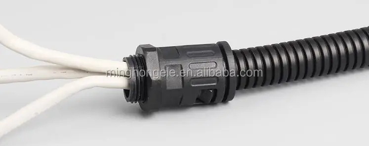 PG11 Flexible Conduit Union Connector for AD15.8 Corrugated Pipe