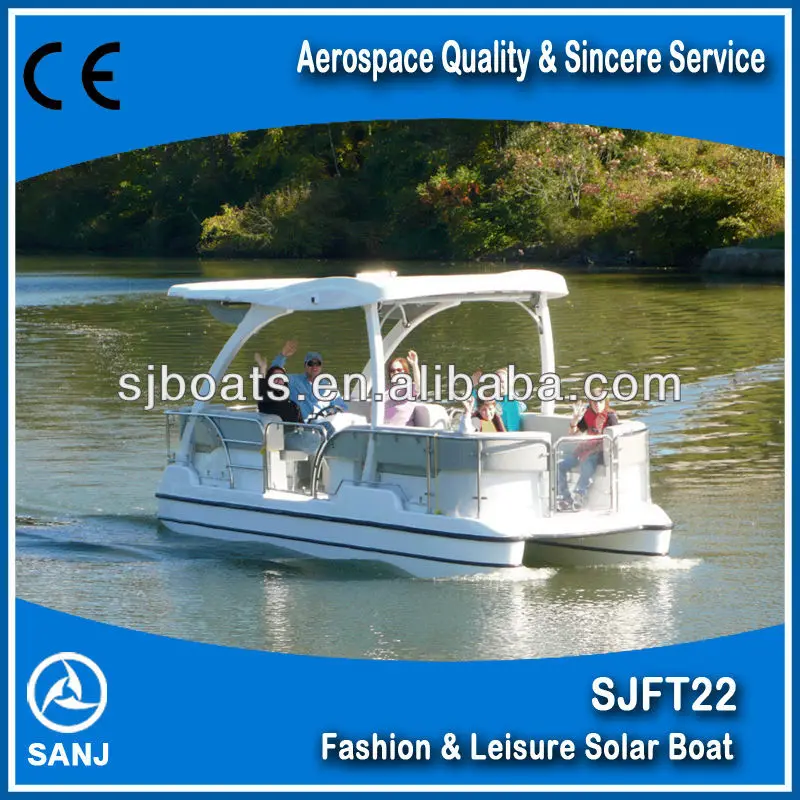 Sjft22 Solar Sight Seeing Pontoon Boat---environmental Friendly Solar ...
