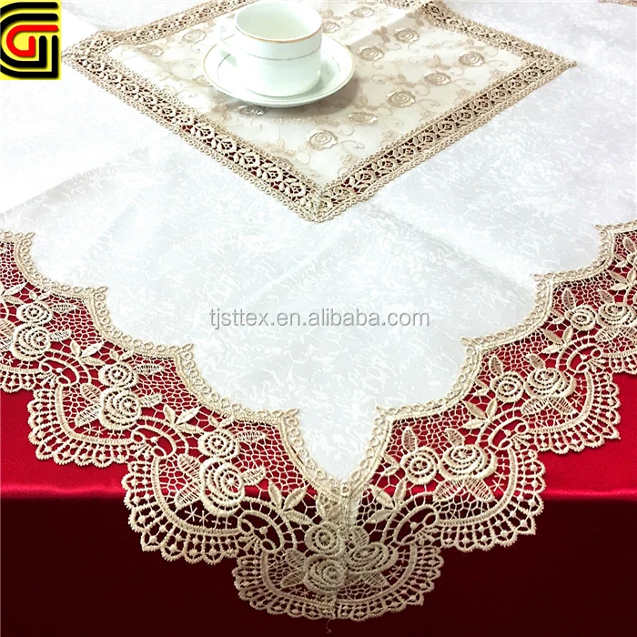 Double Layer Lace Arabic Table Cloth Cover For Table Decoration - Buy ...