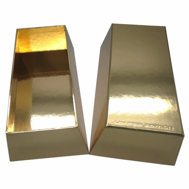 Gold Foil Paper Custom Cardboard Packaging Box With Embossing Logo ...