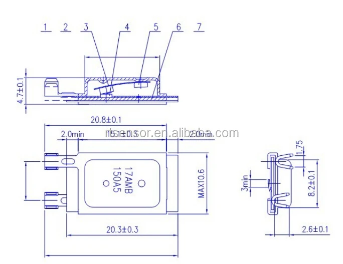 17ame Lighting Bimetal Motor Thermal Protector 250v 10a For Pump - Buy ...
