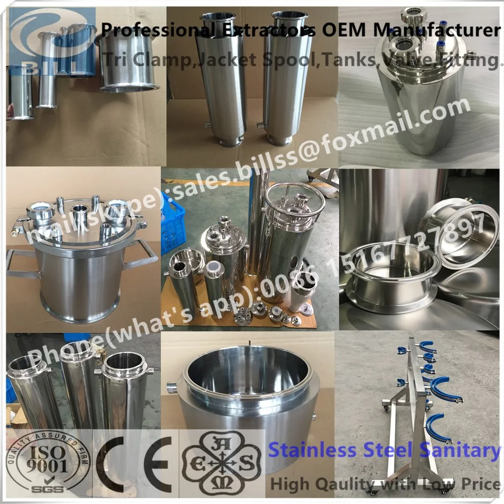 Stainless Steel 8inch Tri Clamp Column With Flat Bottom Base Use For ...