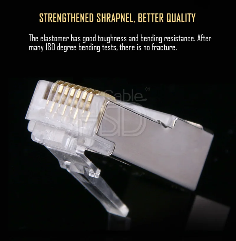 Rj45 Rj50 10p10c Plug Shielded 10 Pin 8pin Connectorterminal - Buy 10 ...