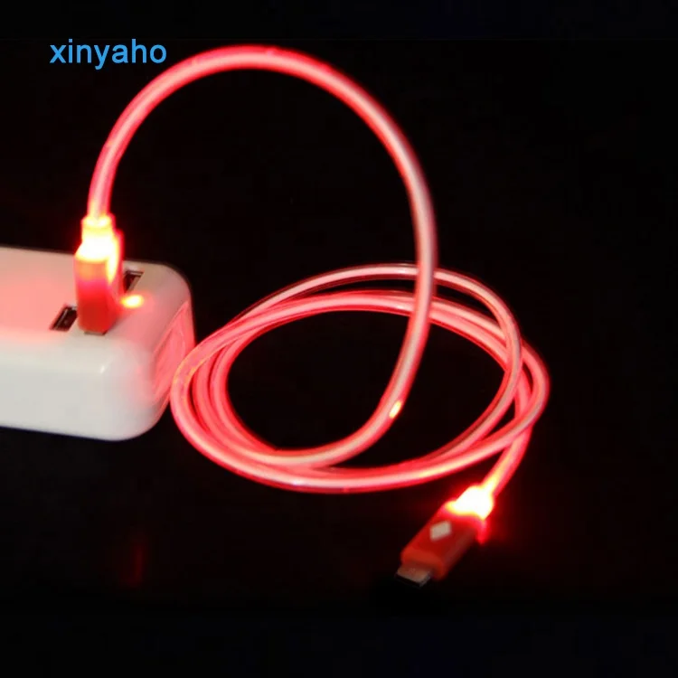 Light up LED Phone Cords - Flowing Lights USB Charging