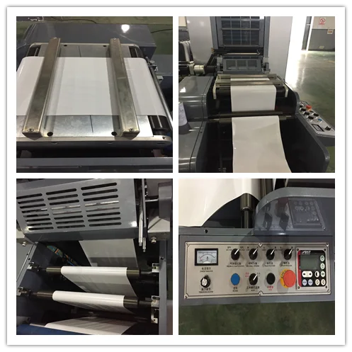 Intermittent Label Offset Printing Machine Zx-320 Dry Curved Offset ...