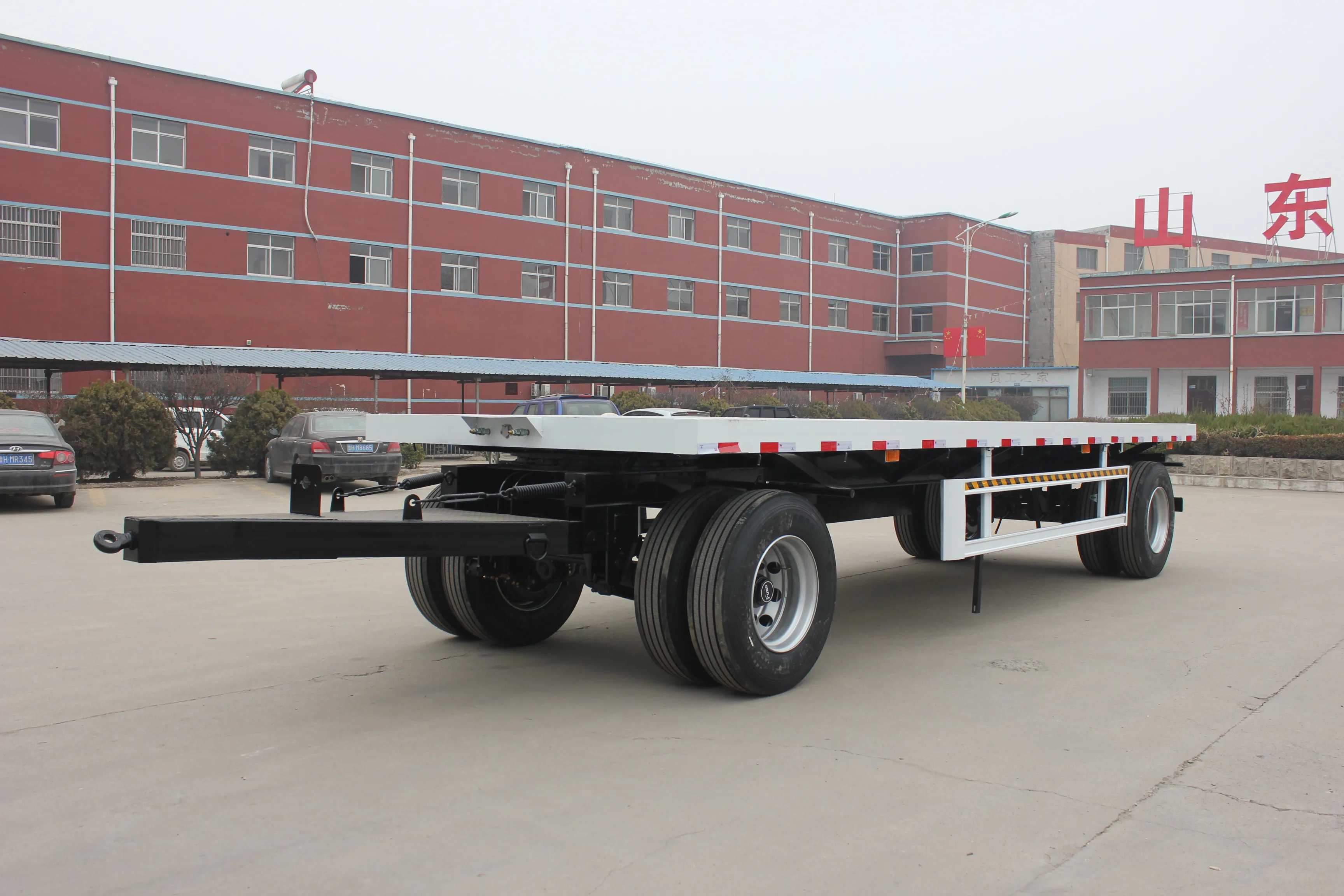 2 Axle Flatbed Farm Trailer Small Cargo Trailer Flat Top Trailer - Buy ...