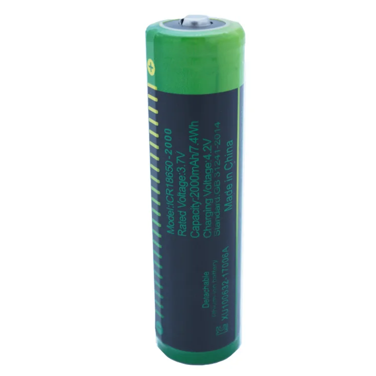New Rechargeable Li-ion Cell Detachable Lithium Ion 7.4wh 3.7v 2000 Mah 18650 Battery With ...