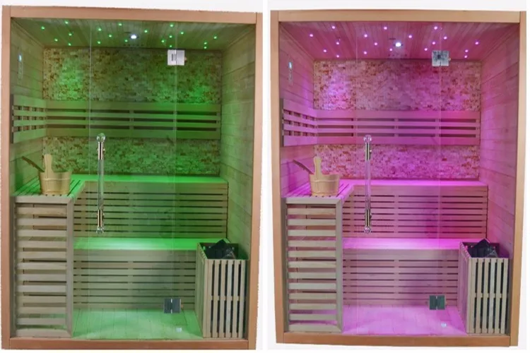 4 Person Finland Indoor Steam Sauna Room - Dry & Comfort