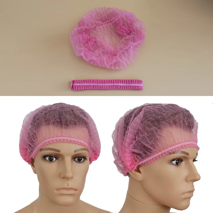 Single or Double Elastic Disposable Hair Nets for Beauty