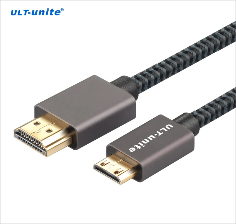 Hdmi To Mini Hdmi Cable 4k For Camcorder Camera Nylon Braided - Buy ...
