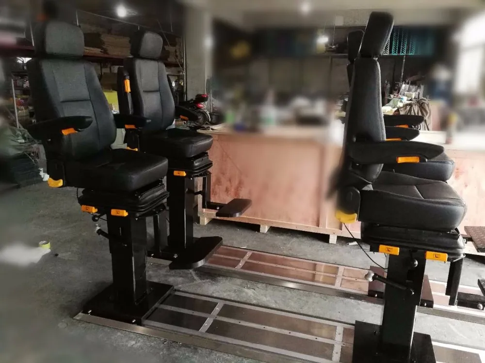 Folded Armrest Marine Captain Pilot Chairs for Boat Vessels