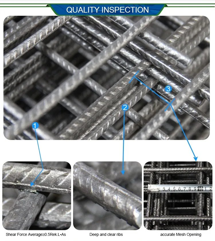 Sl72 Sl82 Ribbed Square Mesh - Buy Reinforcing Welded Wire Mesh ...