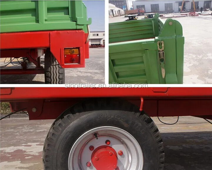 Agricultural Machinery 1.5 Ton Cargo Farm Trailer Tractor Tipper ...