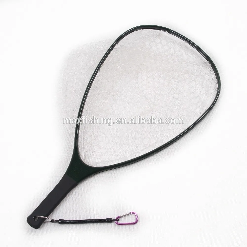 Fly Fishing Carbon Fiber Rubber Fishing Landing Net - Buy Rubber Fish ...