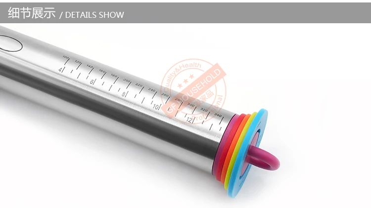 Stainless Steel Adjustable Rolling Pin - Perfect for Baking