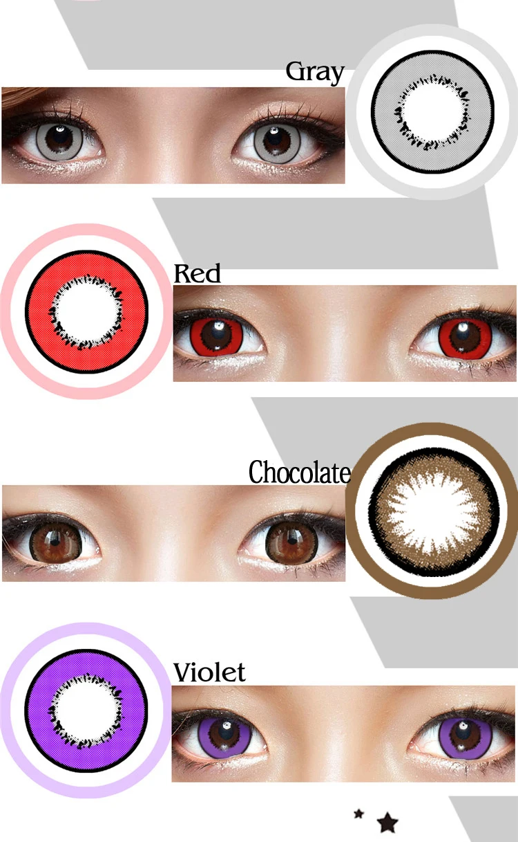 Meetone Baby Doll Eye Funny Circle Color Contact Lens - Buy Doll Eye ...