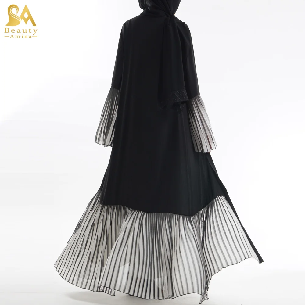 Plain Solid Color Abaya Egypt Islamic Clothing Abya Moroccan Style With ...