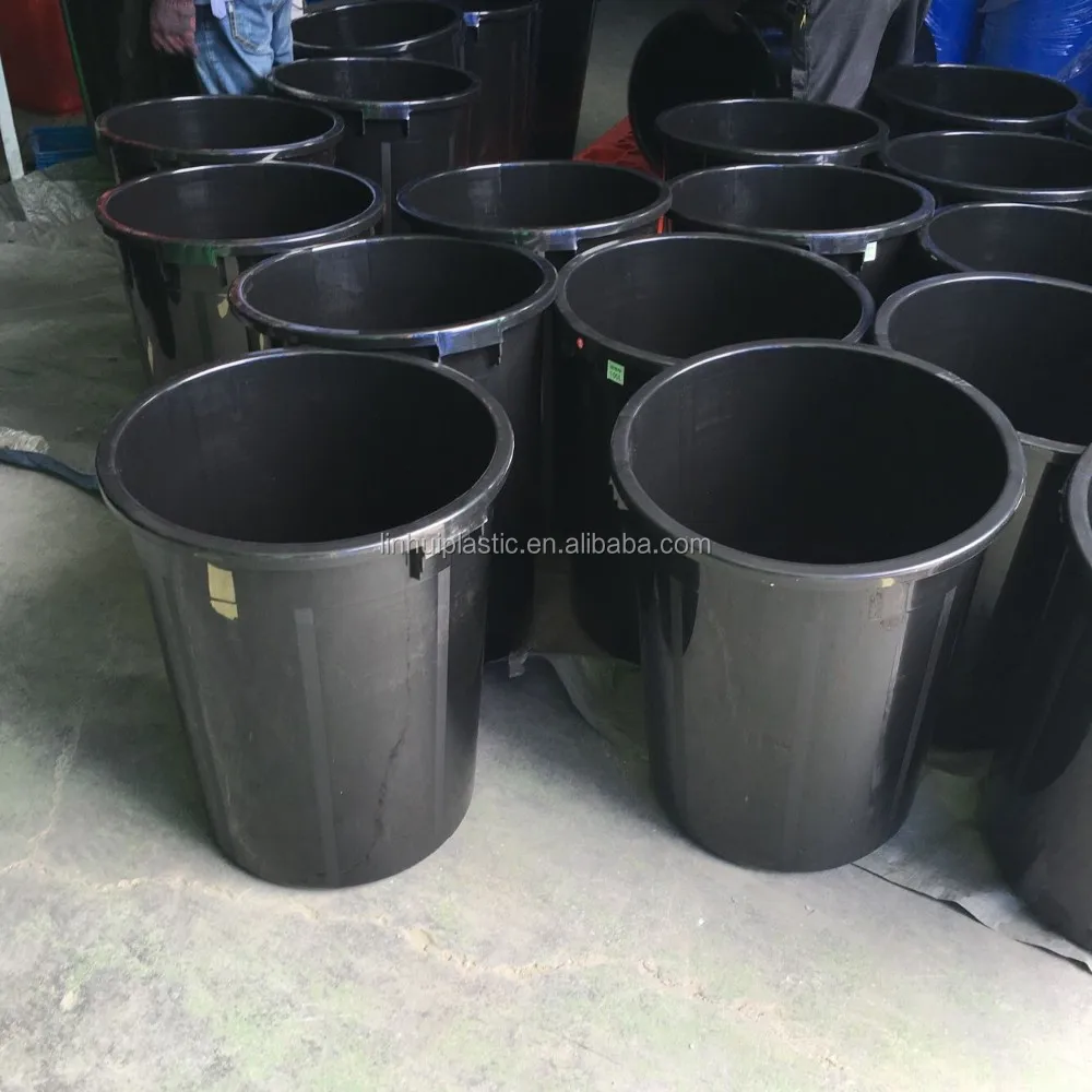 Large Heavy Duty Thickened 160l Plastic Bucket Bins With Lids Cover For ...
