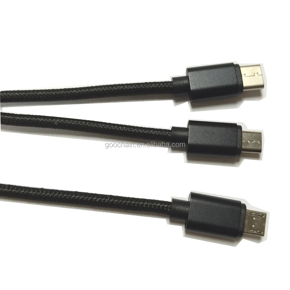 뜨거운 판매 Usb 20 마이크로 남성 Y 분배기 유형 C And 마이크로 5 핀 데이터 충전 케이블 코드 Buy Usb 20 마이크로 남성 Y 분배기 유형 C