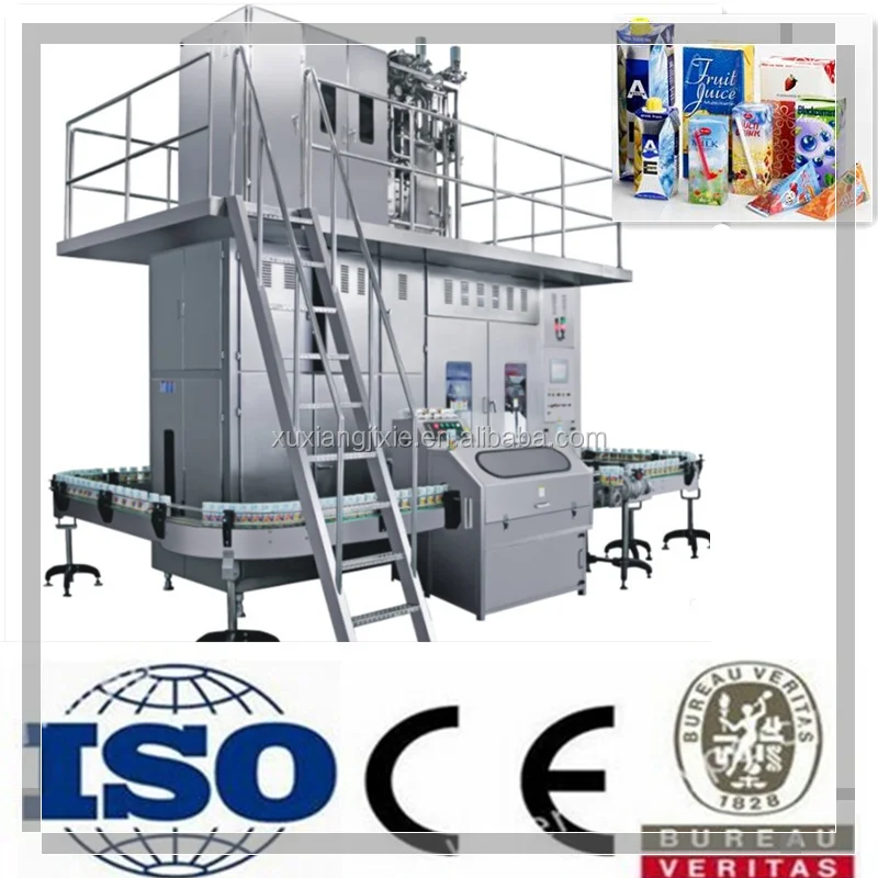 Automatic Uht Milk Juice Aseptic Packing Filling Machinery - Buy ...