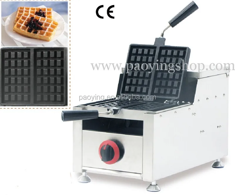 2-slice Commercial Use Non-stick Lpg Gas Belgian Waffle Maker - Buy Gas ...