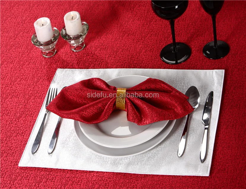 Hotel Textile Dining Table Wedding Red Cloth Napkins - Buy Dining Table ...