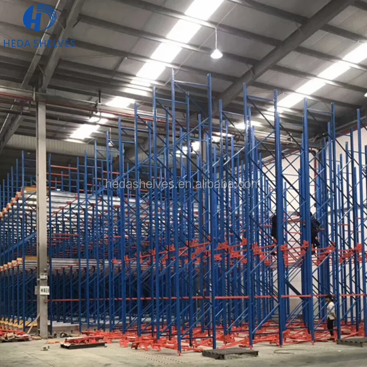 Sliding Warehouse Storage Radio Shuttle Racking Pallet Runner Rack ...