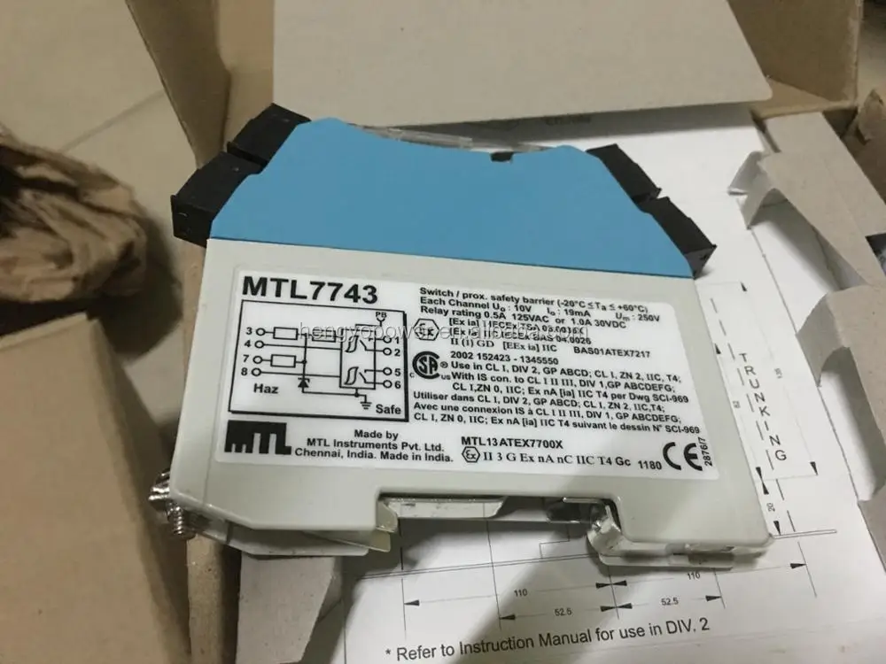 Mtl Intrinsically Safe Zener Barriers Mtl7743 - Buy Mtl Safety Barrier ...